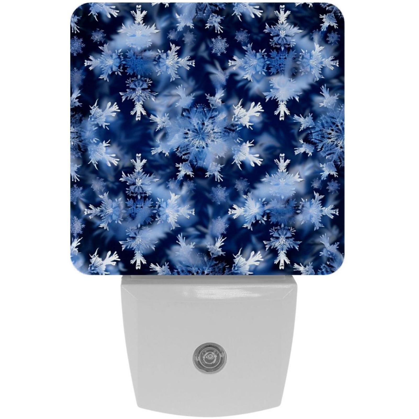 Snowflakes LED Square Night Lights - Portable and Stylish for Bedroom ...