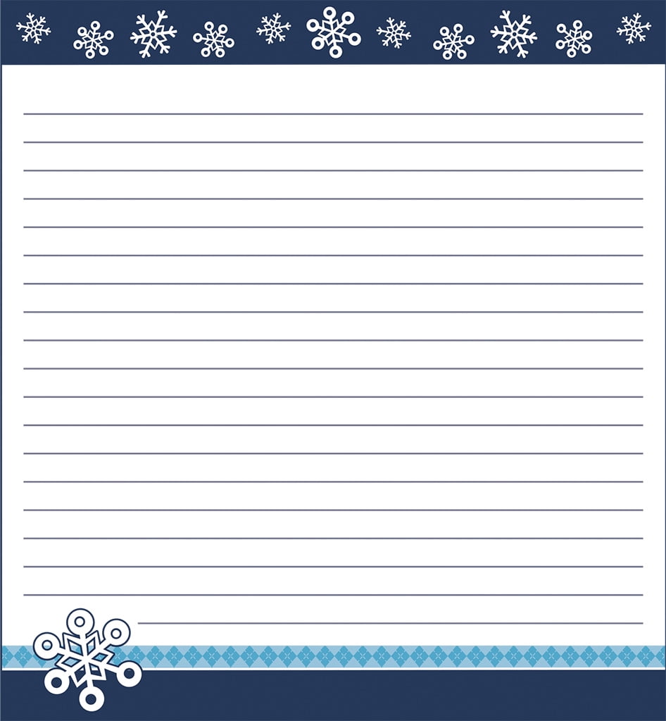 Snowflakes Notepad (Notebook / blank book) - Walmart.com