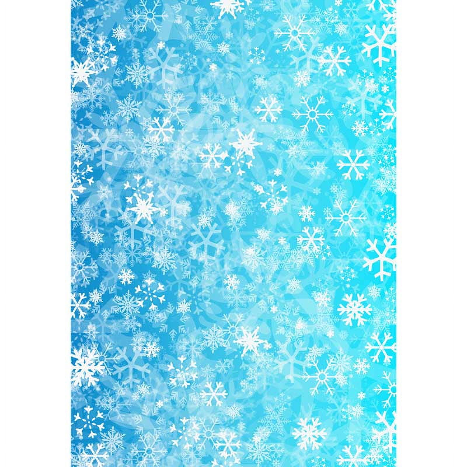 Snowflakes Photography Backdrops Blue Fresh Style Christmas Backgrounds ...