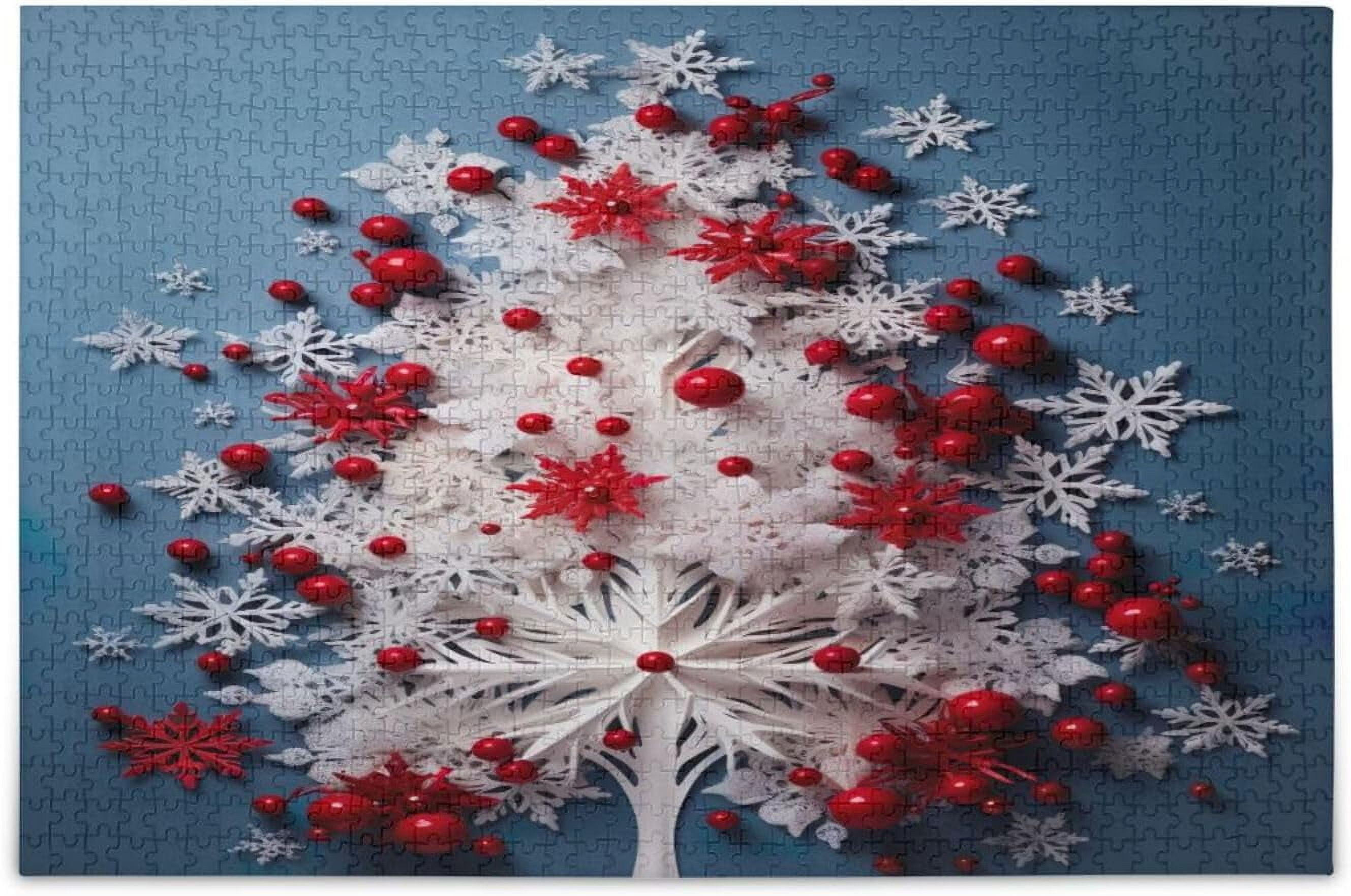 Snowflakes Tree Jigsaw Puzzles 1000 PiecesPuzzles for Adults Family ...
