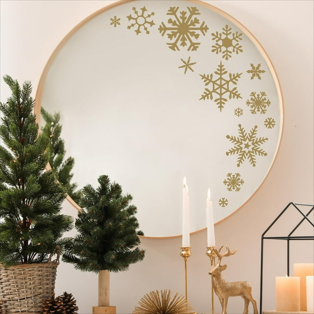 Snowflakes set of 30 Wall Saying Vinyl Lettering Decal Sticker Winter ...