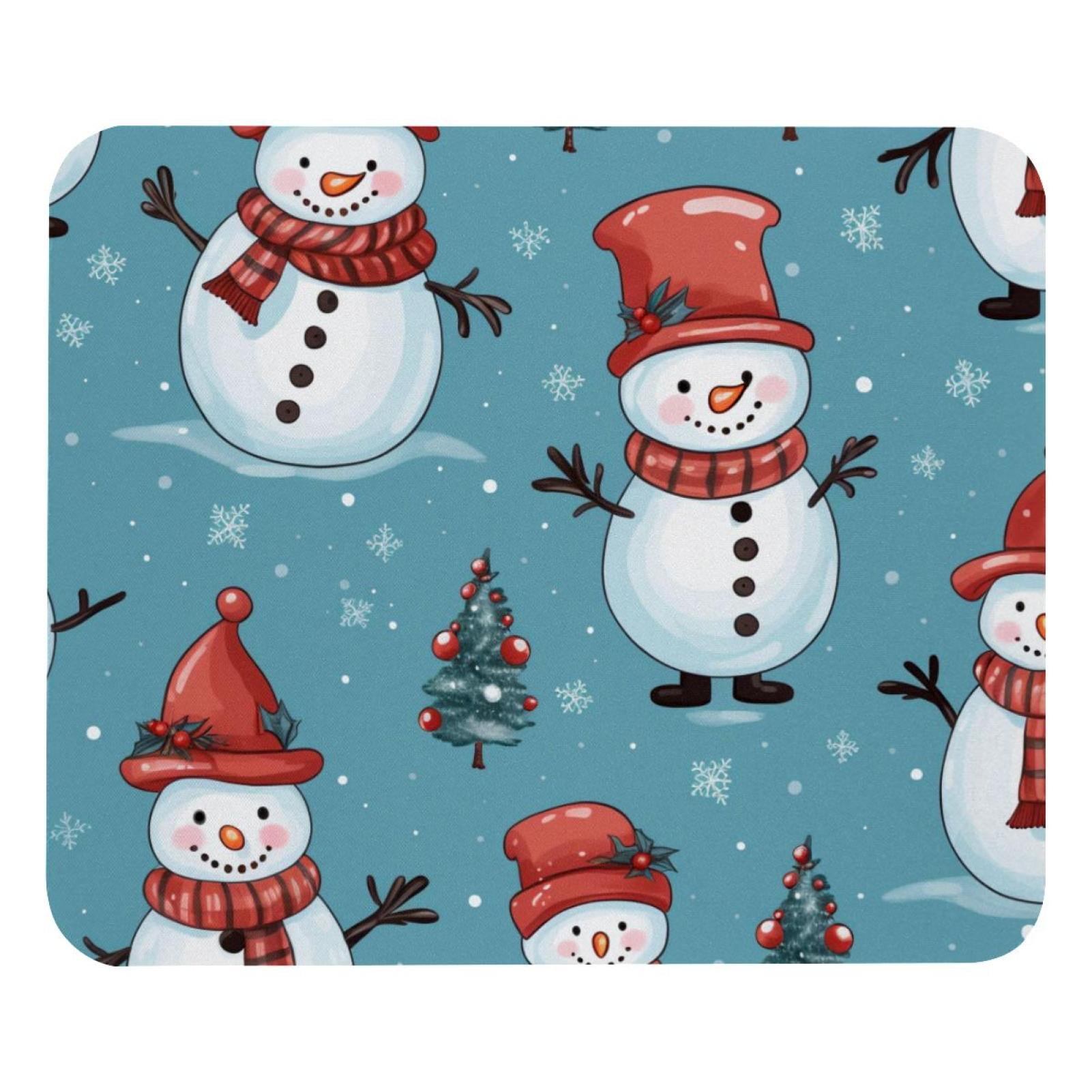Snowman 8.3x9.8 Inch Square Gaming Mouse Pad with Non-Slip Rubber ...