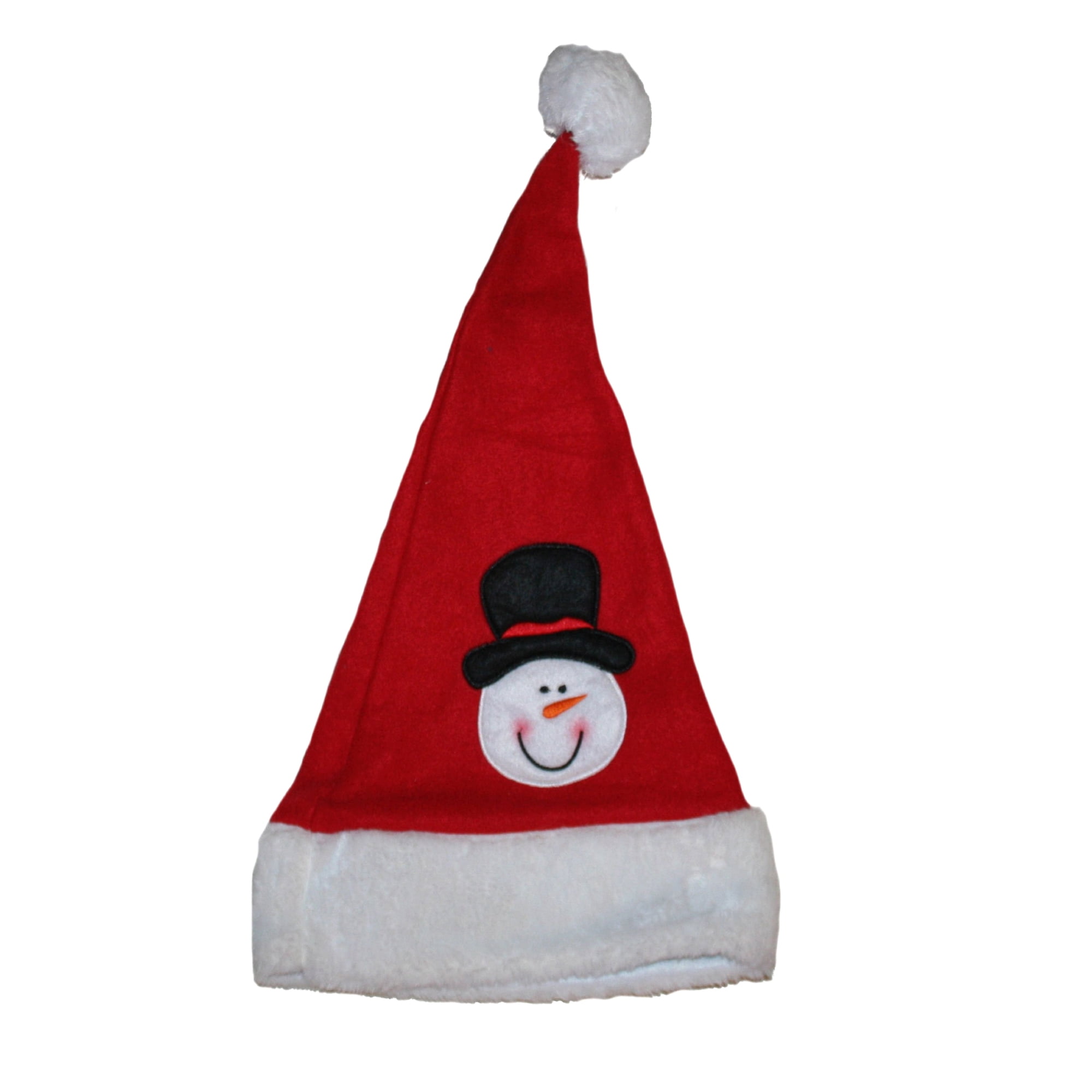 Snowman Adult Christmas Holiday Santa Hat One Size Fits Most - Walmart.com