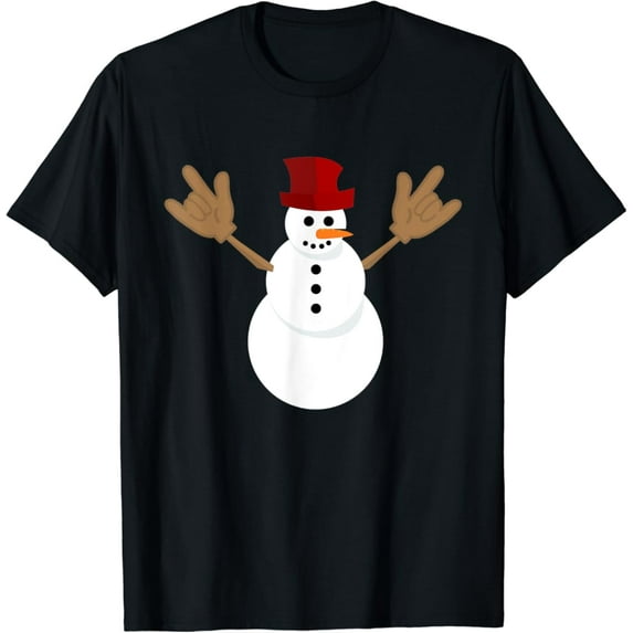 Snowman Asl Sign Language I Love You T-Shirt - Walmart.com