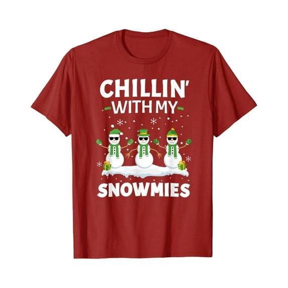 Snowman Chillin With My Snowmies T-Shirt Tshirt All Size S-5XL ...