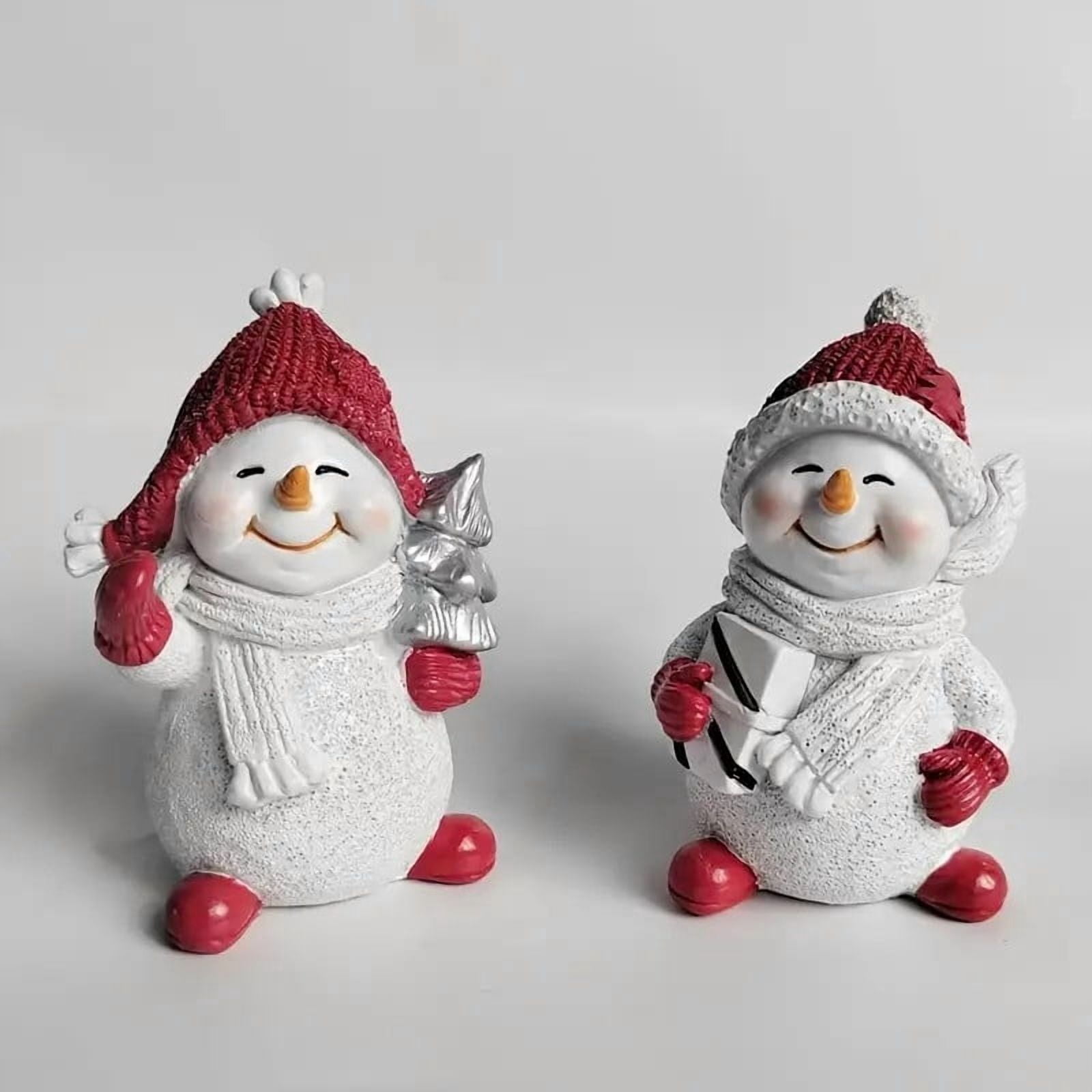 Snowman Christmas Decorative Statues, Ideal for Outdoor Patio Lawn ...