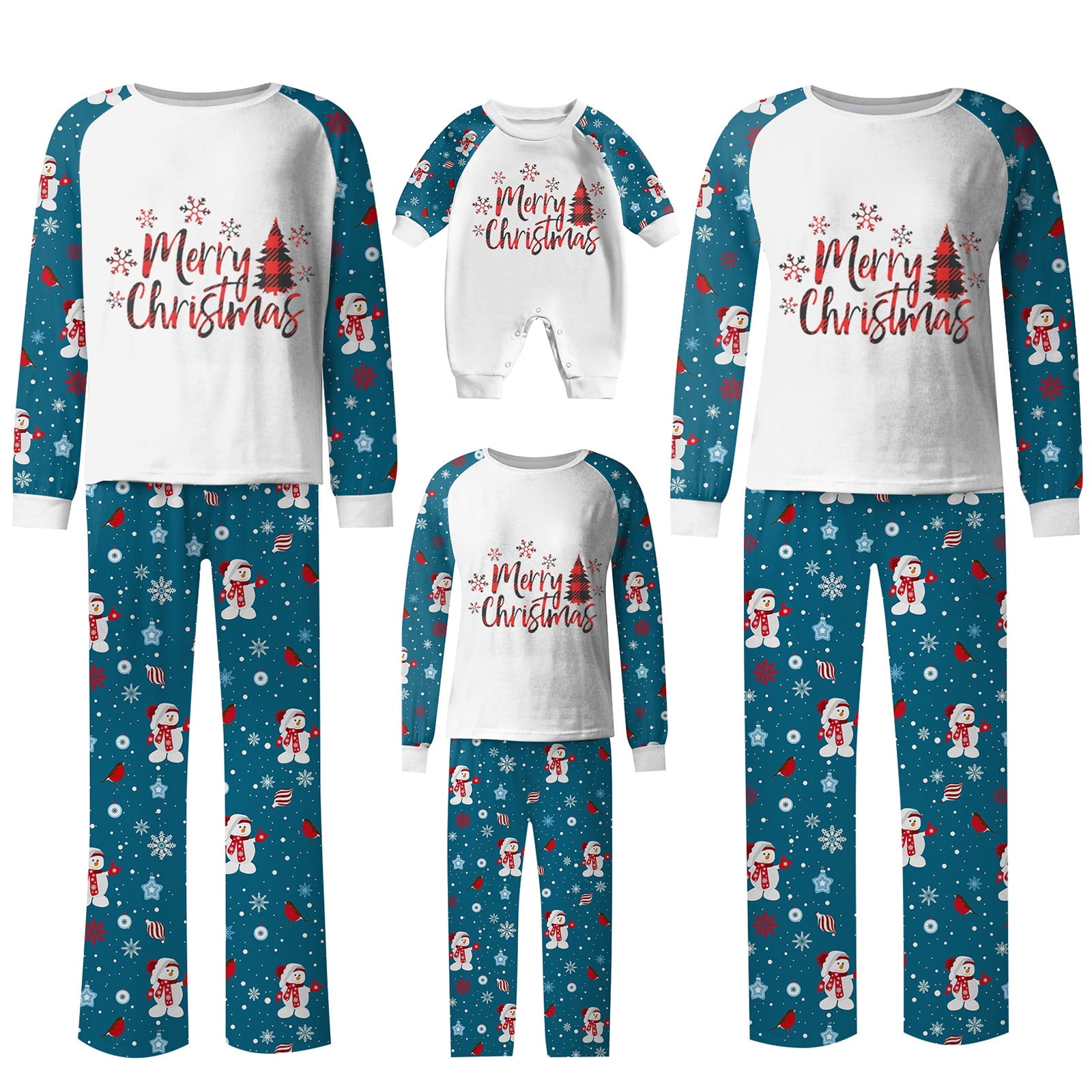 Snowman Christmas Pajamas, Matching Family Outfits Matching Pjs ...