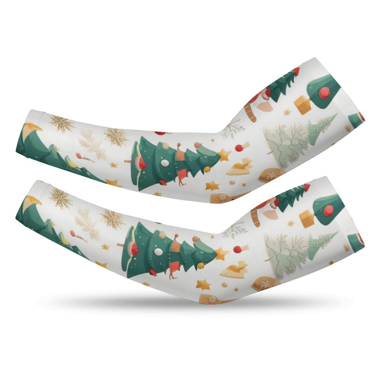 Snowman Christmas Tree Elk Cooling Arm Sleeves For Men & Women ...