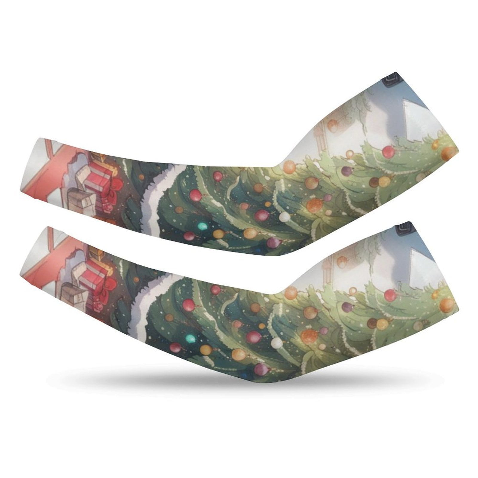 Snowman Christmas Tree Elk Gardening Sleeves Farm Sun Protection Arm ...