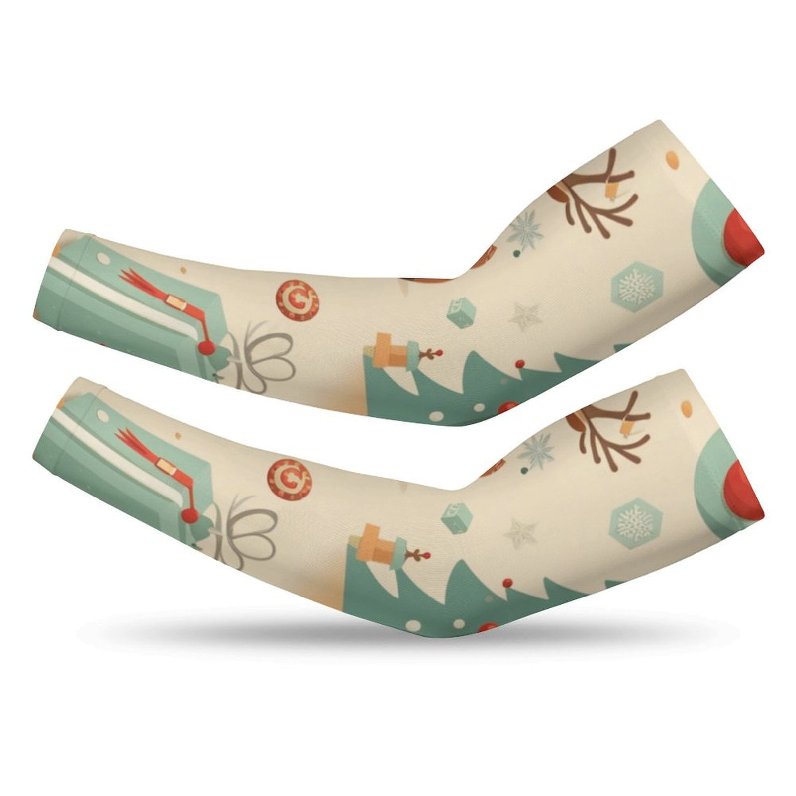Snowman Christmas Tree Elk Gardening Sleeves Farm Sun Protection Arm ...