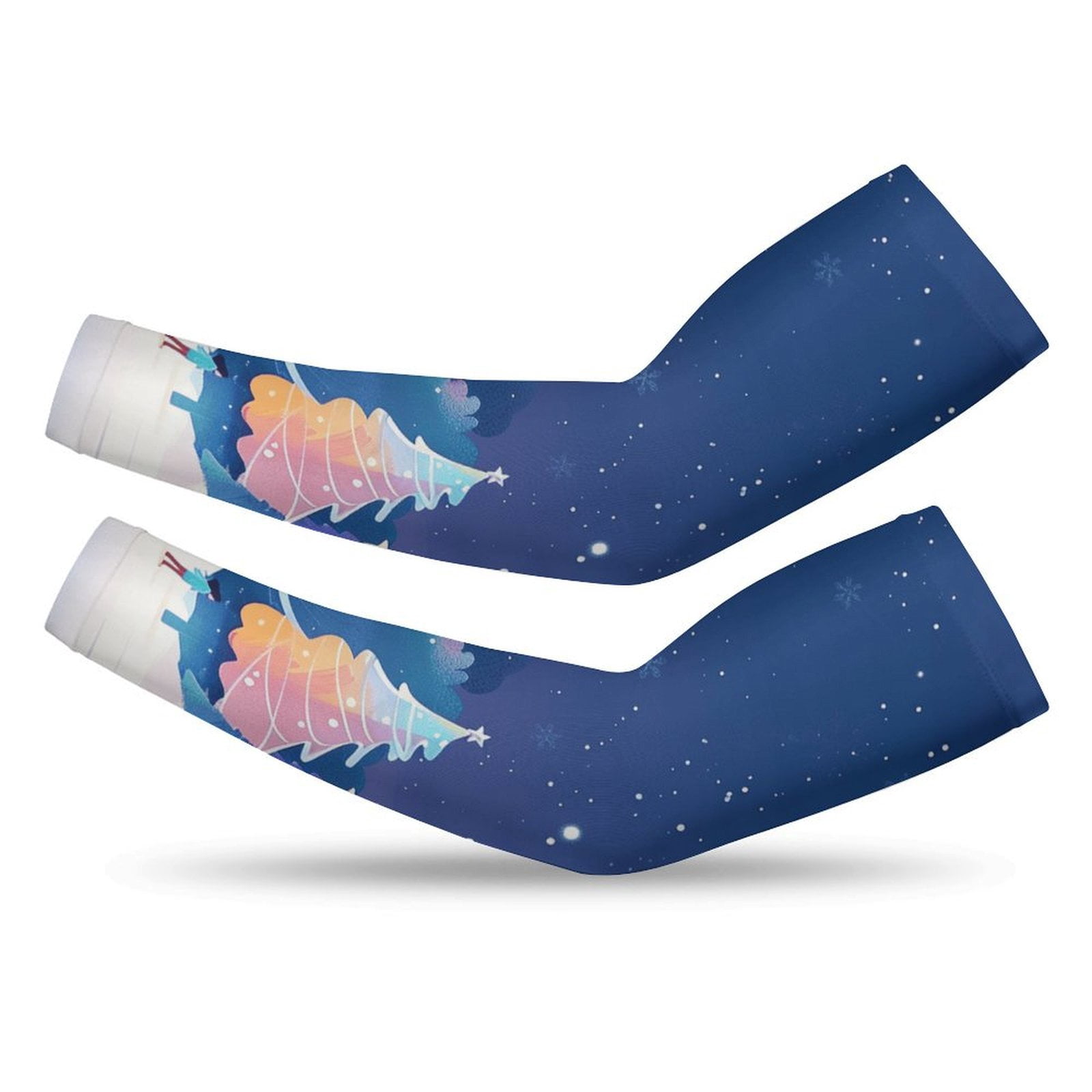 Snowman Christmas Tree Elk Gardening Sleeves Farm Sun Protection Arm ...