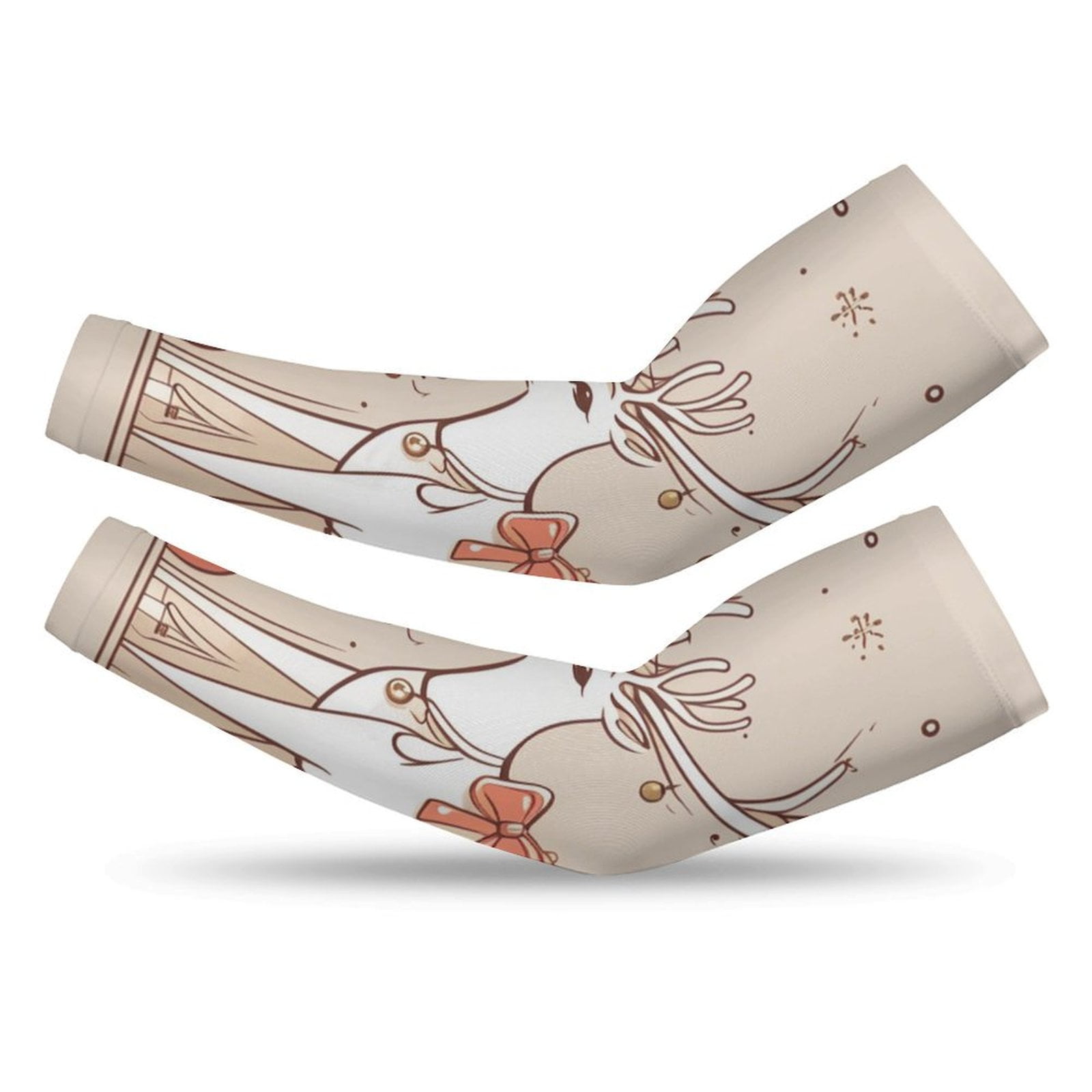 Snowman Christmas Tree Elk Gardening Sleeves Farm Sun Protection Arm ...