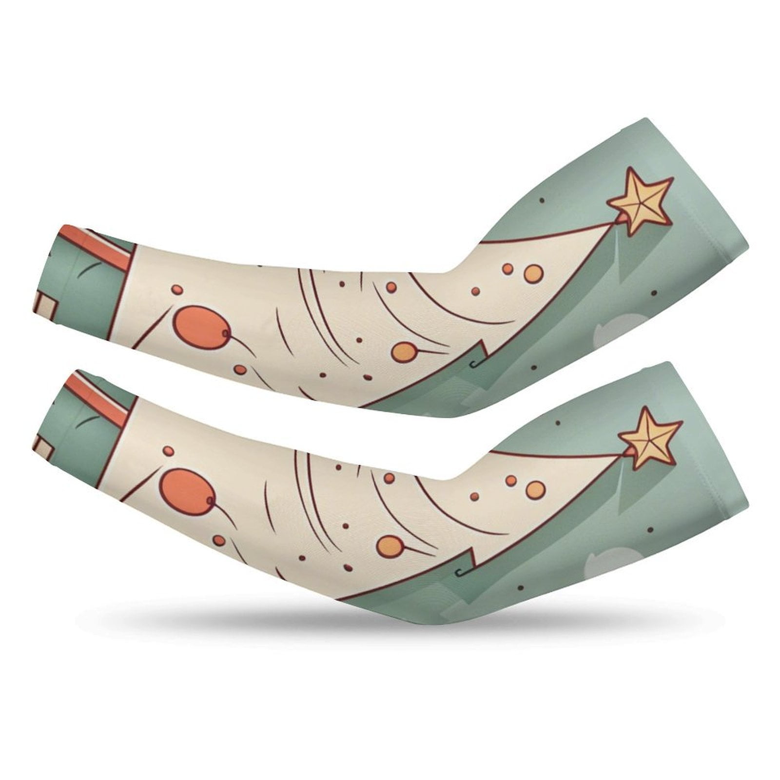 Snowman Christmas Tree Elk Gardening Sleeves Farm Sun Protection Arm ...