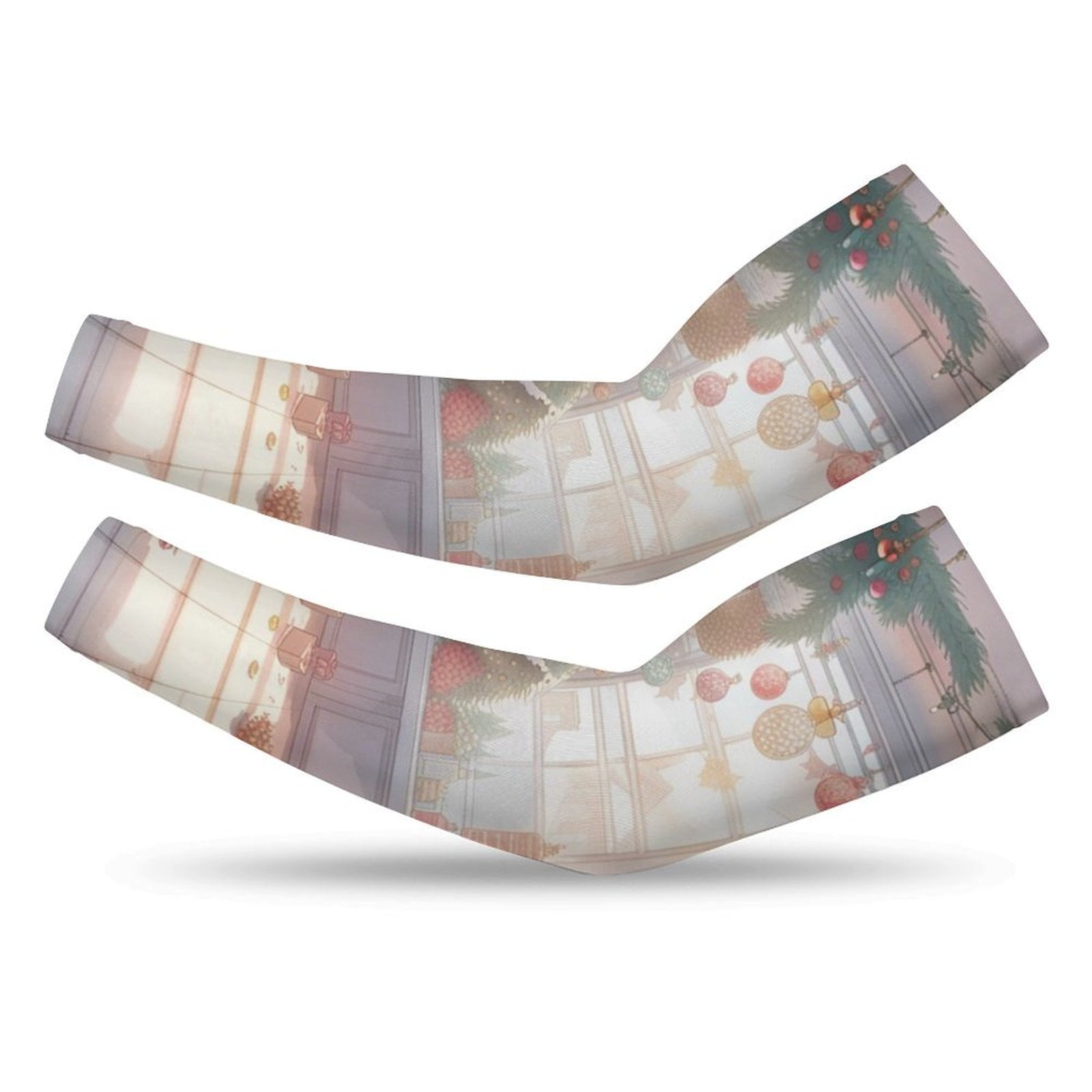 Snowman Christmas Tree Elk Gardening Sleeves Farm Sun Protection Arm ...