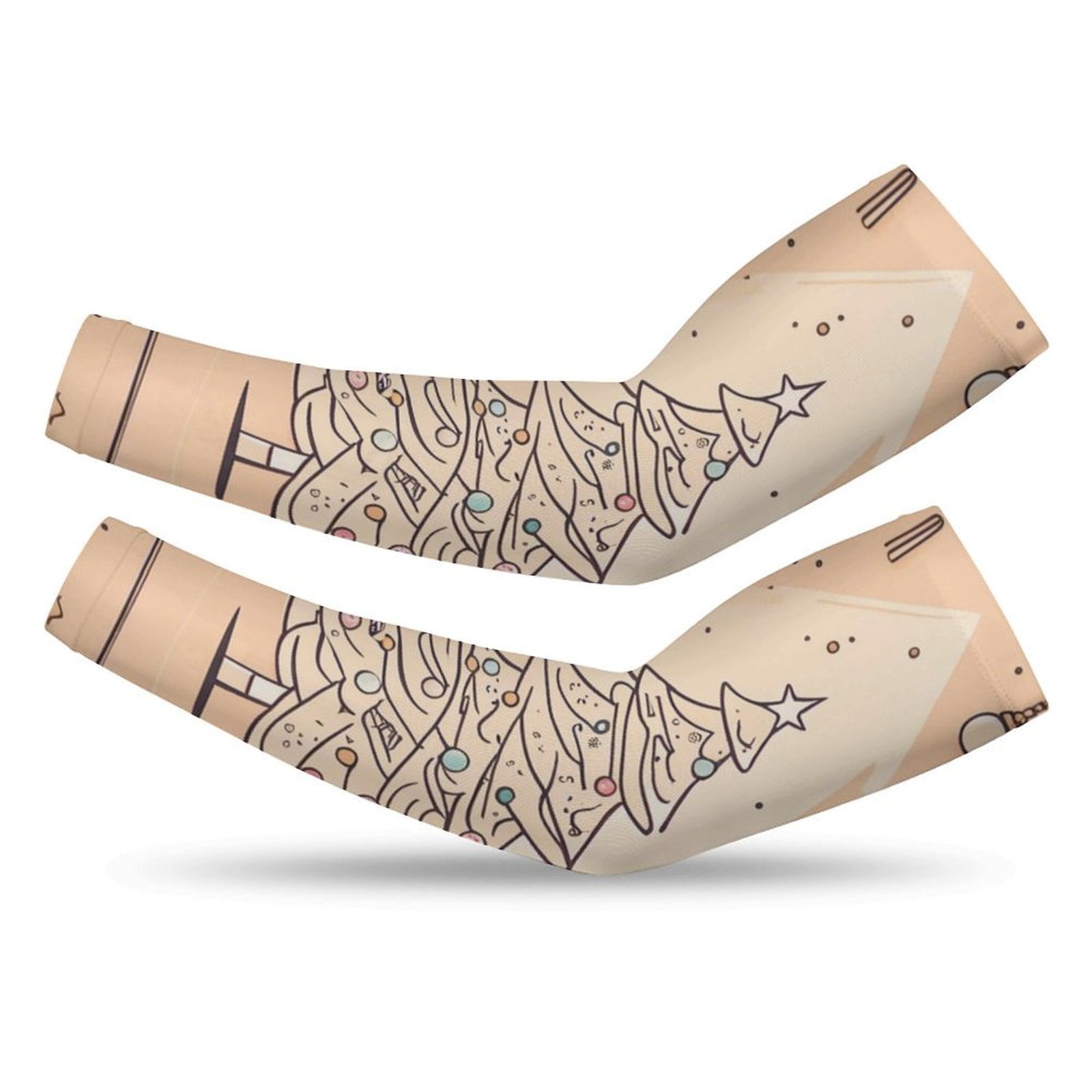 Snowman Christmas Tree Elk Gardening Sleeves Farm Sun Protection Arm ...