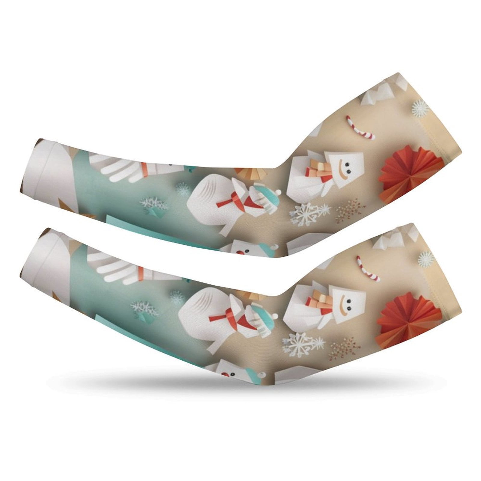 Snowman Christmas Tree Elk Gardening Sleeves Farm Sun Protection Arm ...
