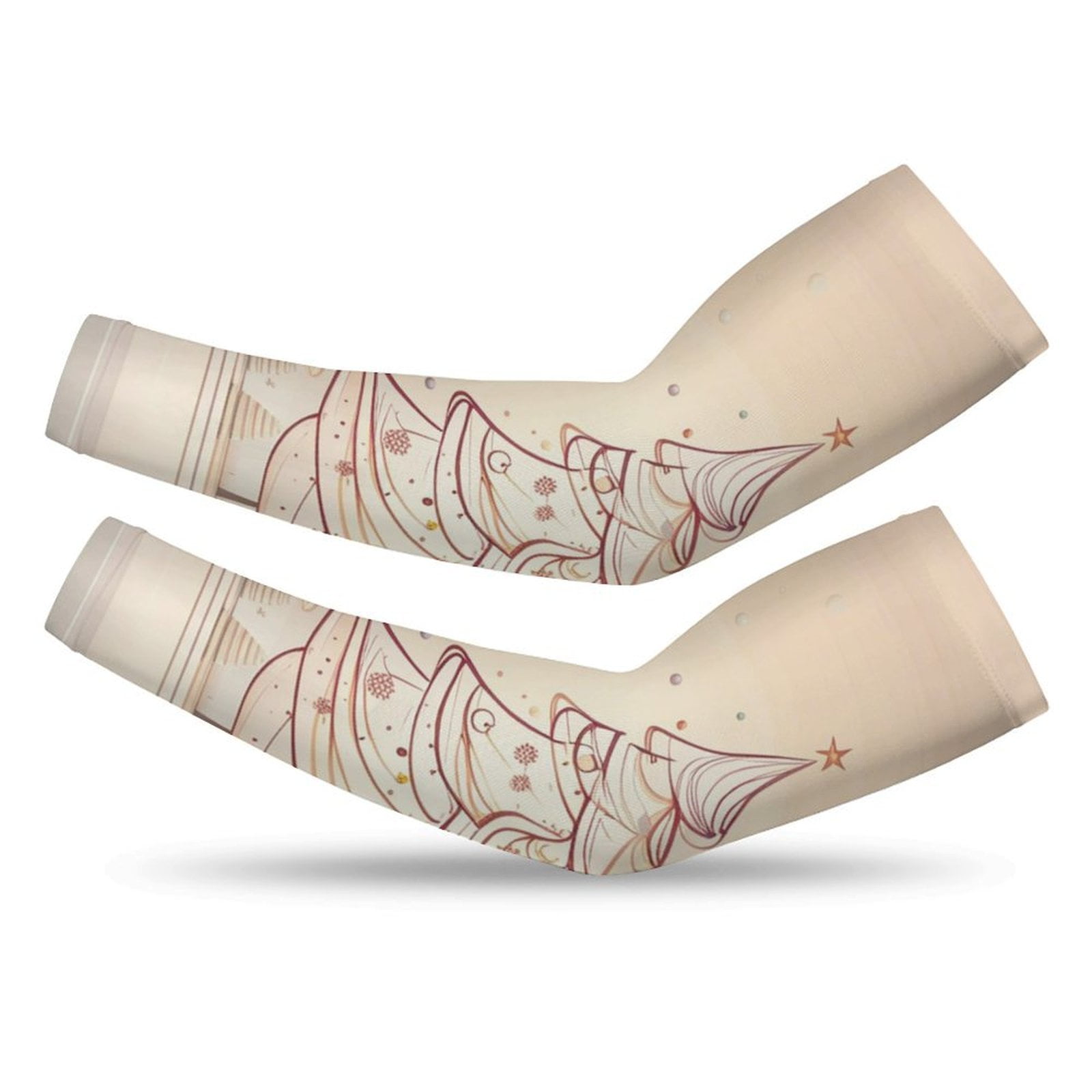 Snowman Christmas Tree Elk Gardening Sleeves Farm Sun Protection Arm ...