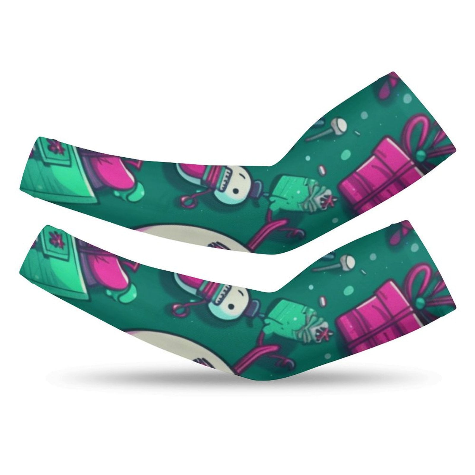 Snowman Christmas Tree Elk Gardening Sleeves Farm Sun Protection Arm ...