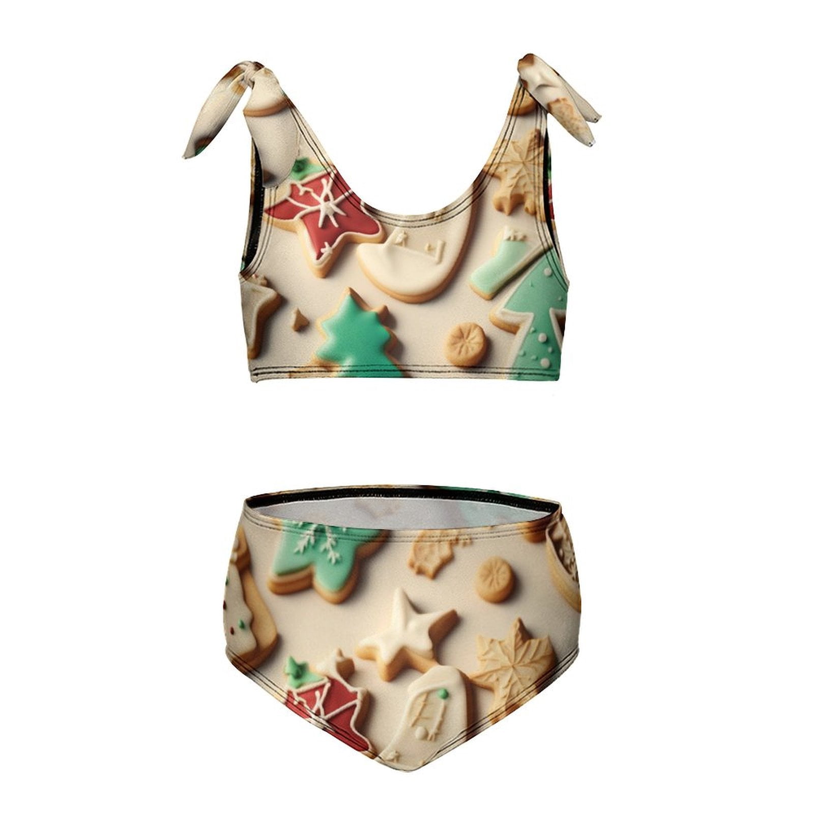 Snowman Christmas Tree Elk Girls' 2-Piece Tankini Swimsuit - Walmart.com
