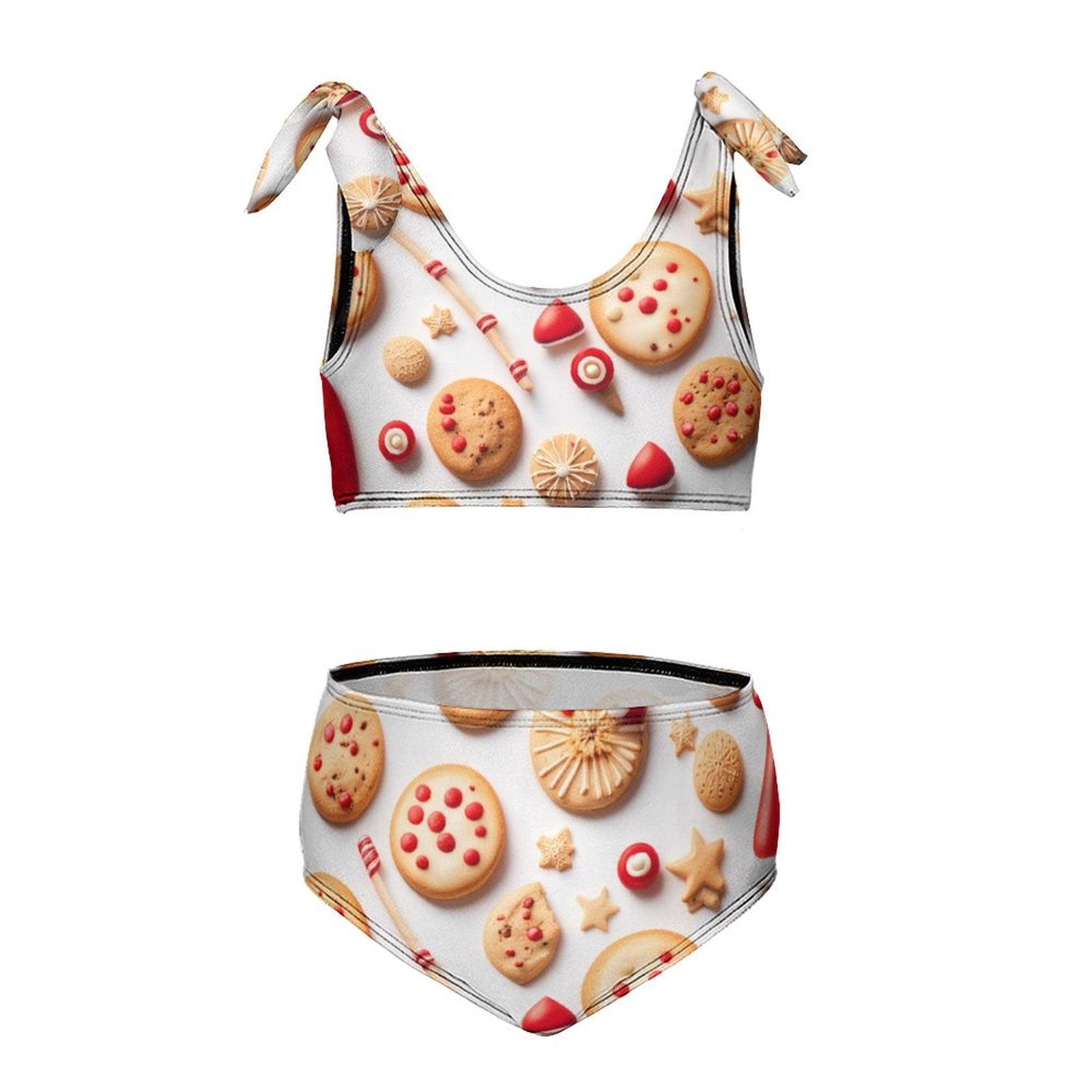 Snowman Christmas Tree Elk Girls' 2-Piece Tankini Swimsuit - Walmart.com