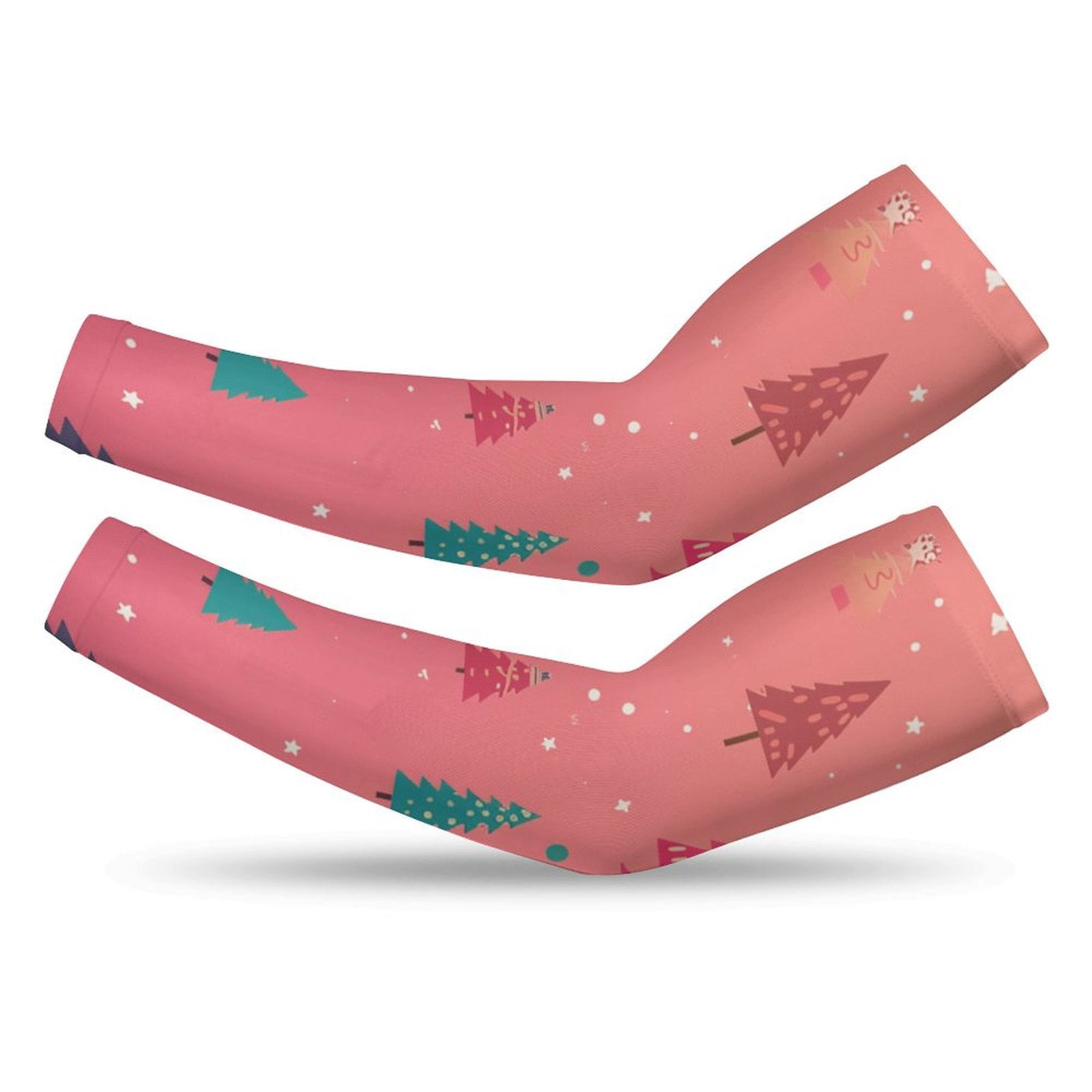 Snowman Christmas Tree Elk Protection Cooling Arm Sleeves For Men Women ...