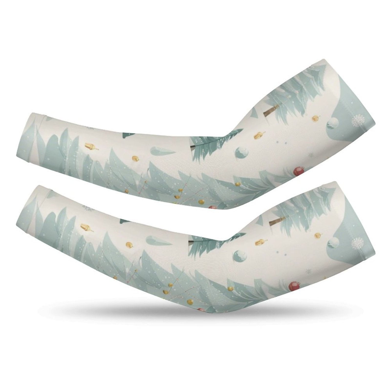 Snowman Christmas Tree Elk Protection Cooling Arm Sleeves For Men Women ...