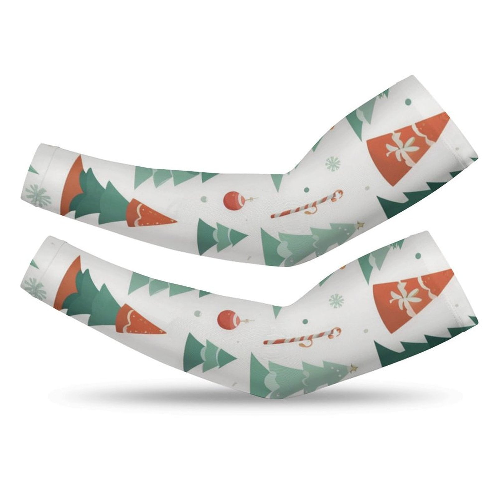 Snowman Christmas Tree Elk Protection Cooling Arm Sleeves For Men Women ...