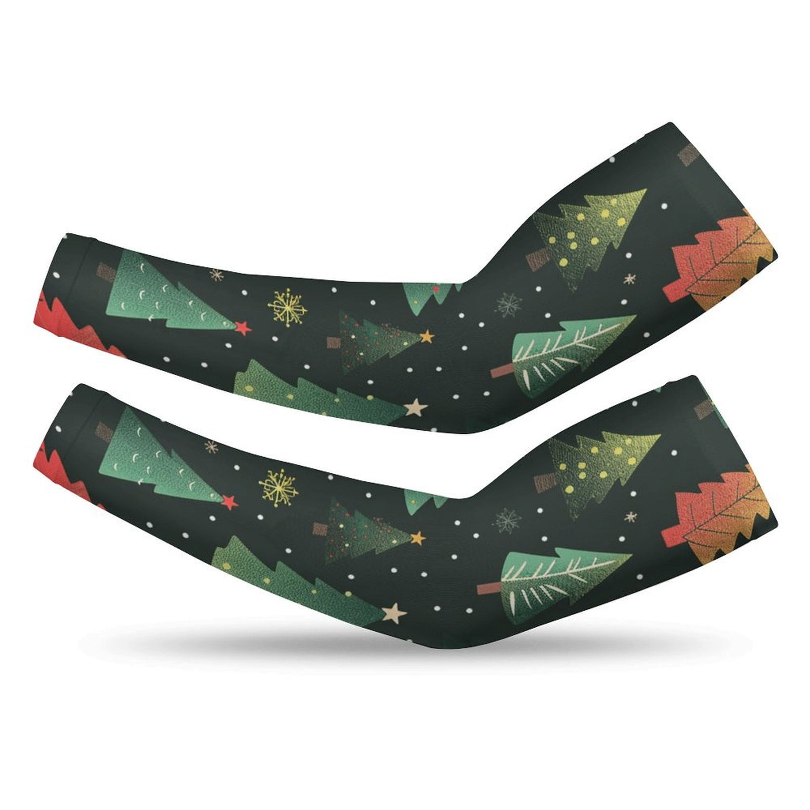 Snowman Christmas Tree Elk Protection Cooling Arm Sleeves For Men Women ...