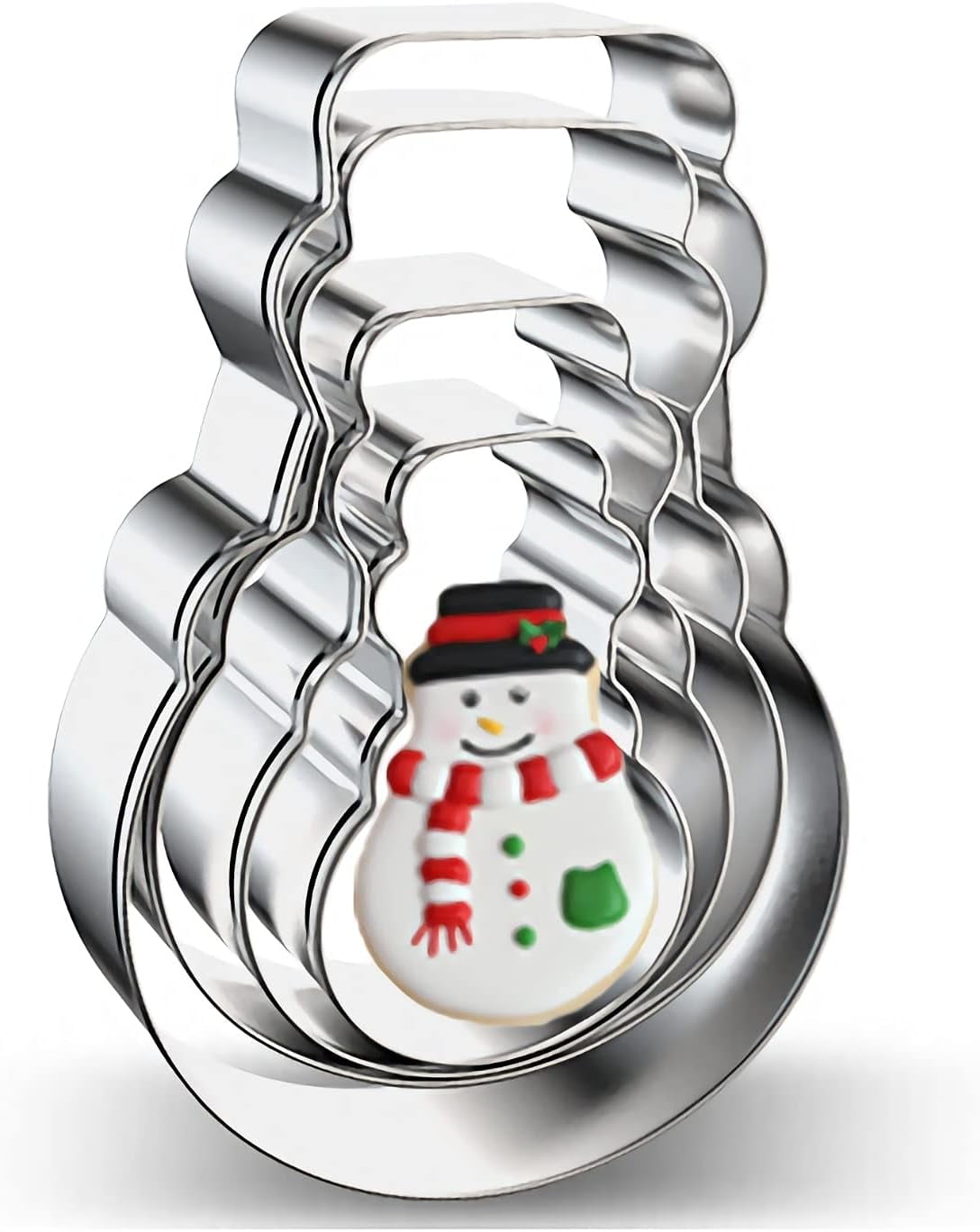 Snowman Cookie Cutter Set of 4 - Small, Medium, Large, Oversized ...