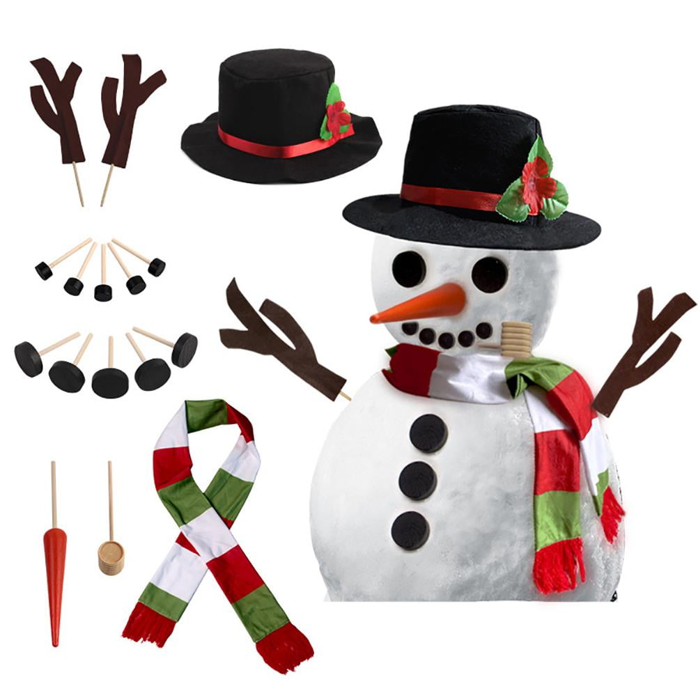 Snowman Decorating Kit Snowman Dressing Making Kit with Hat Scarf ...