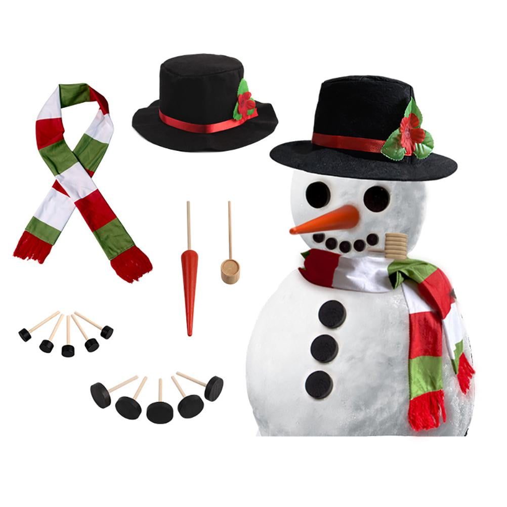 Snowman Decorating Kit Snowman Dressing Making Kit with Hat Scarf ...