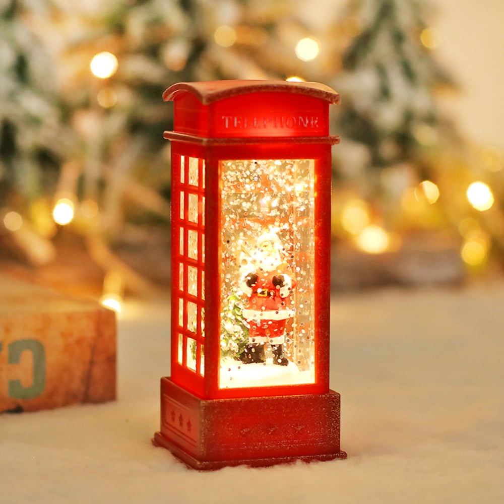 Snowman Family Christmas Snow Globe, LED Lighted Lantern, Battery ...