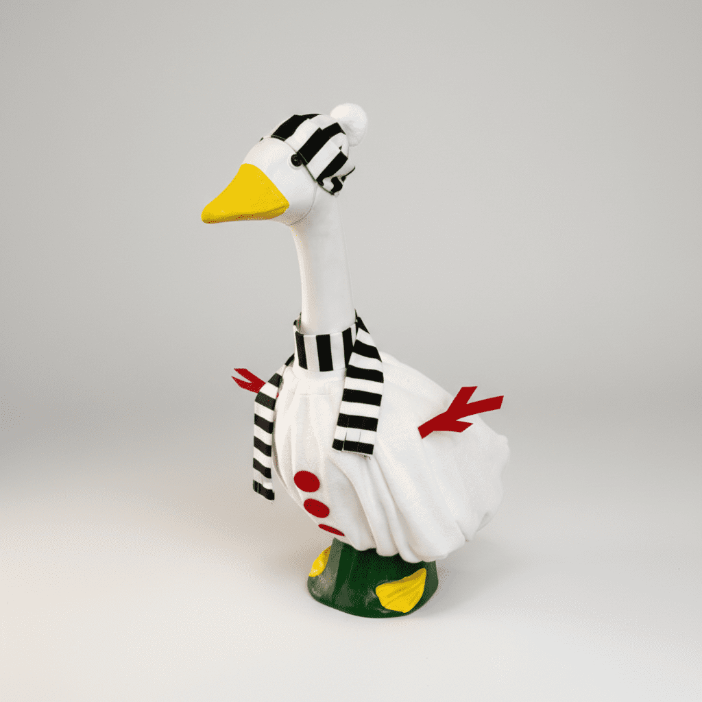 Snowman Goose Costume Set for Porch Winter Holiday Patio Decoration ...