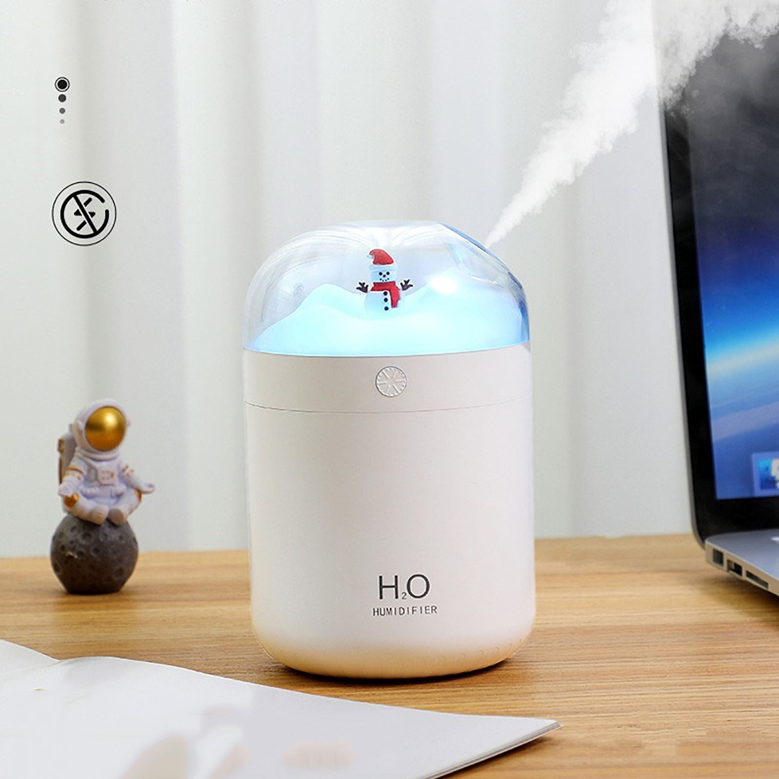 Snowman Humidifier | USB Powered Desktop Cool Mist Night Light | Large ...