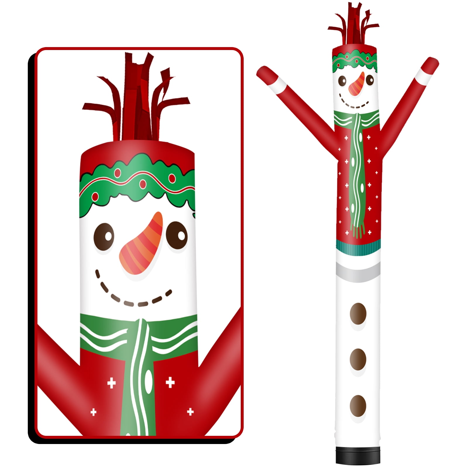 Snowman Inflatable Tube Man Wacky Wavy Dancing Guy for Outdoor ...