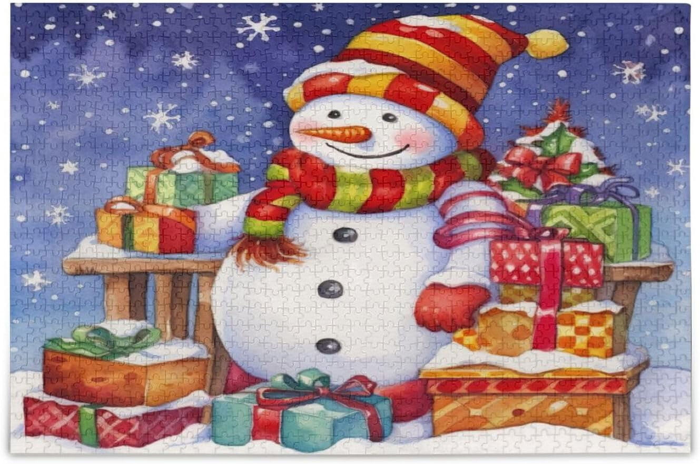 Snowman Jigsaw Puzzles 1000 PiecesPuzzles for Adults Family Game ...
