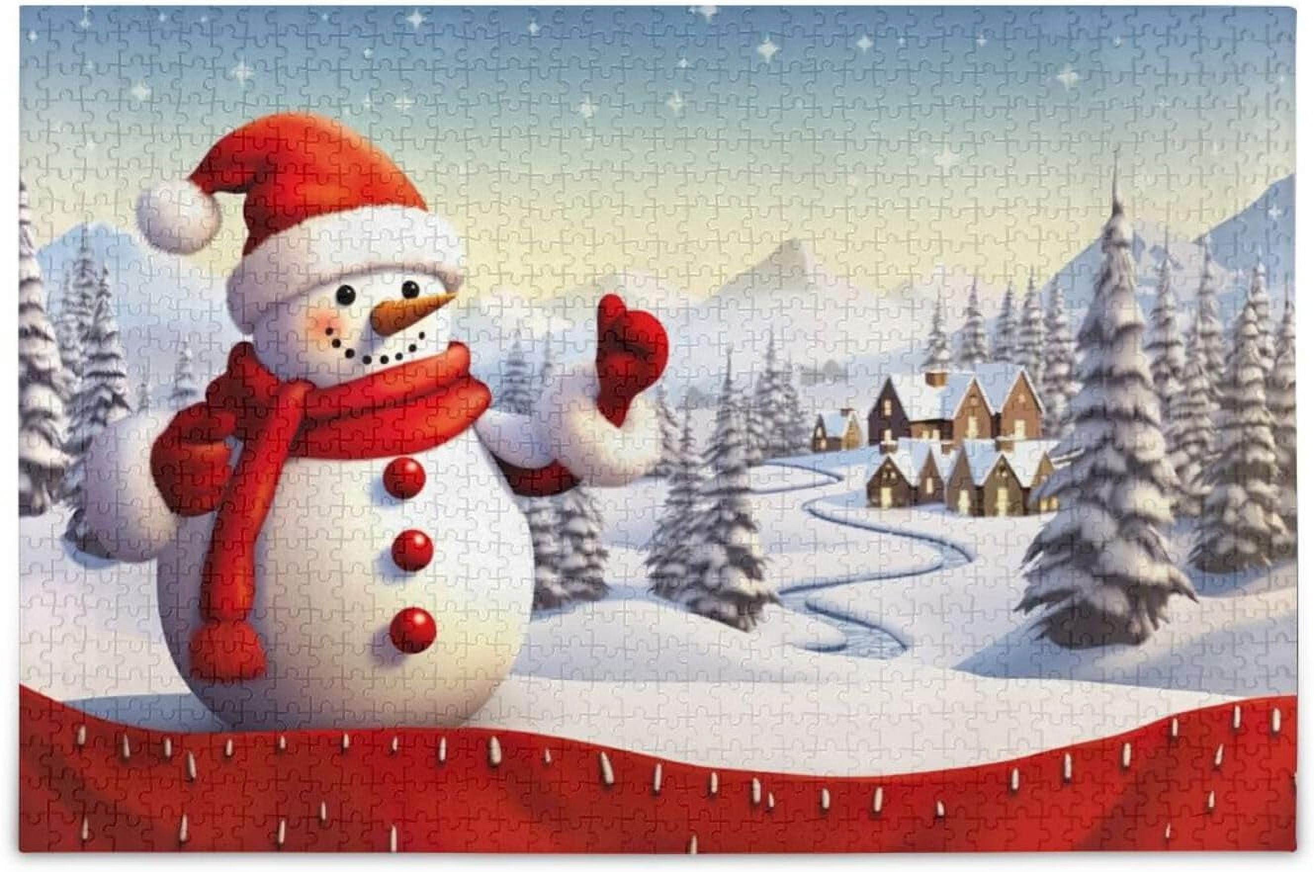 Snowman Jigsaw Puzzles 1000 PiecesPuzzles for Adults Family Game ...