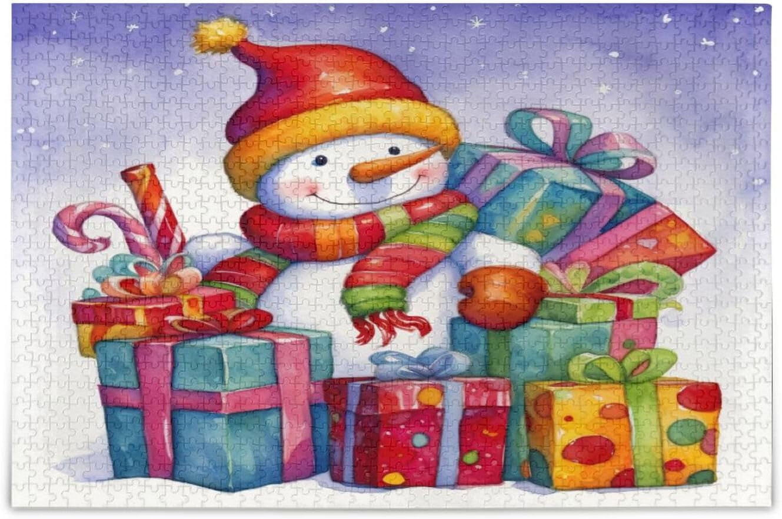 Snowman Jigsaw Puzzles 1000 PiecesPuzzles for Adults Family Game ...