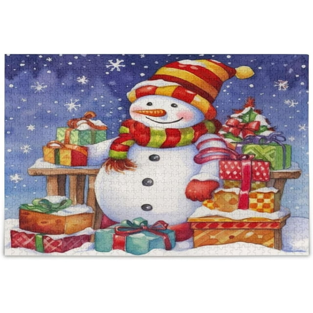 Snowman Jigsaw Puzzles 500 PiecesPuzzles for Adults Family Game ...
