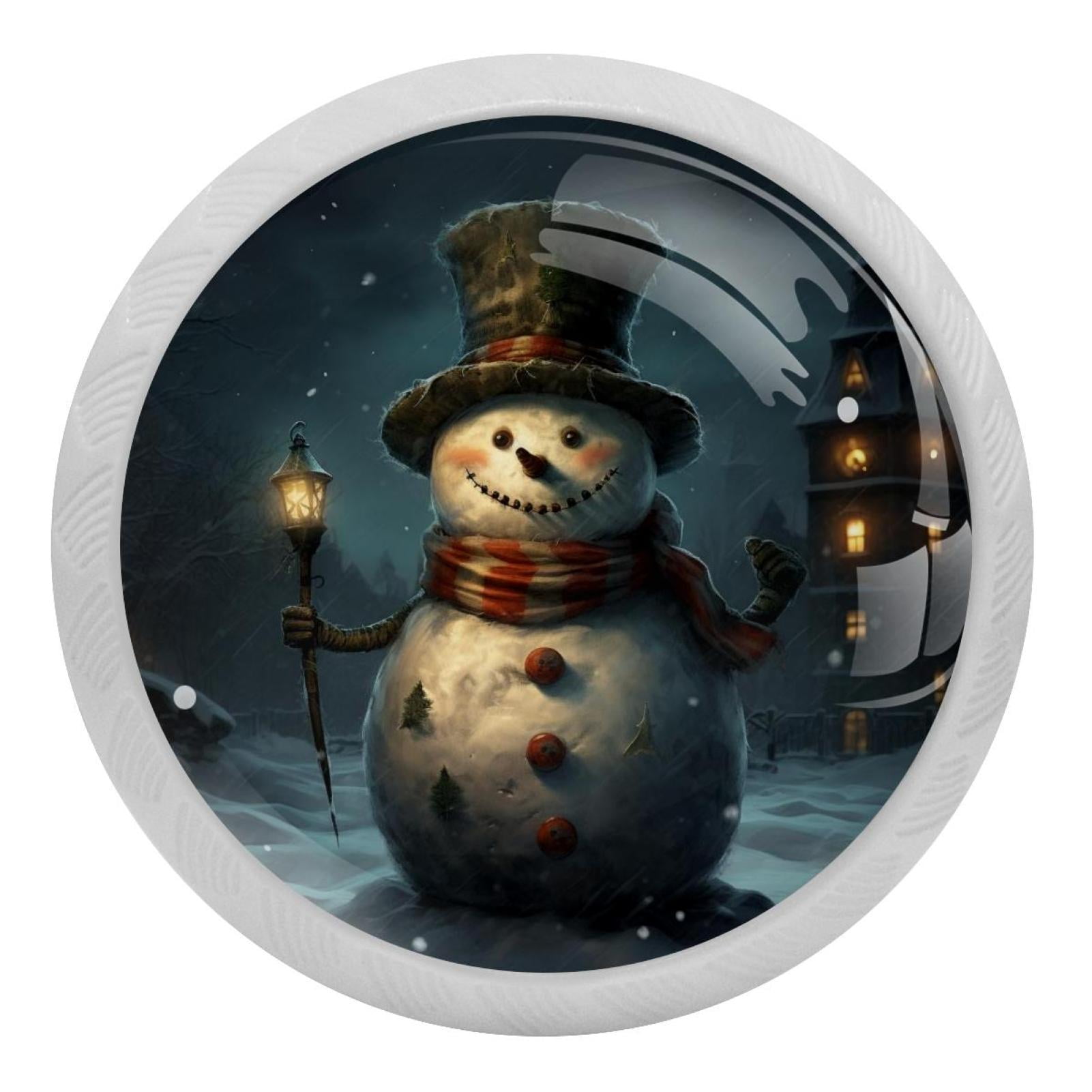 Snowman Kitchen Hardware: Fluorescent Drawer Pulls - Round 4-Pack, Glow ...