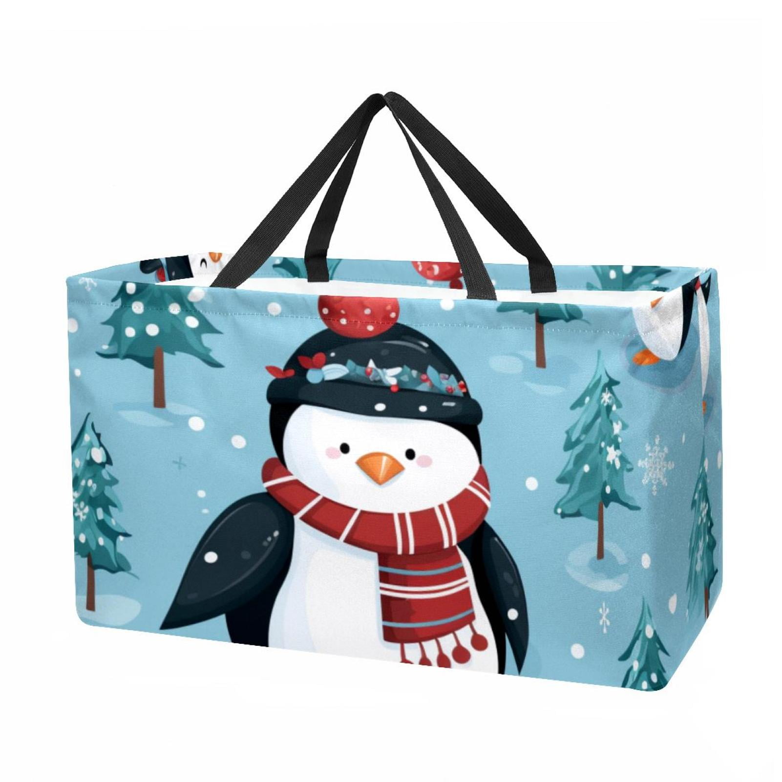 Snowman Large Capacity Reusable Foldable Oxford Cloth Storage Bins ...
