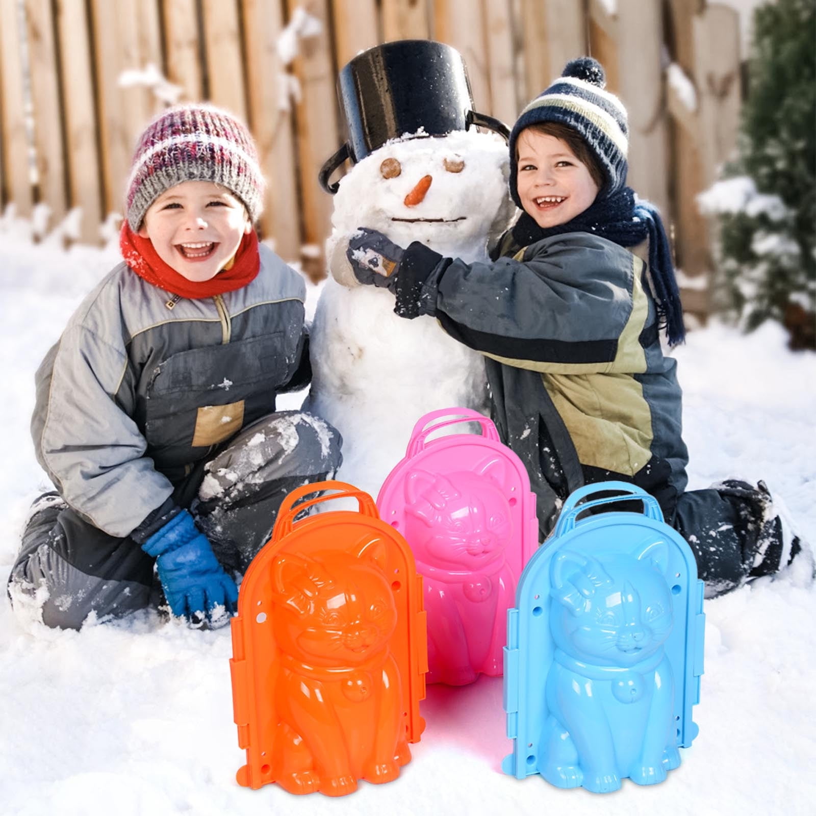 Snowman Mould Snowball Maker - Effortlessly Build Snow Creatures ...