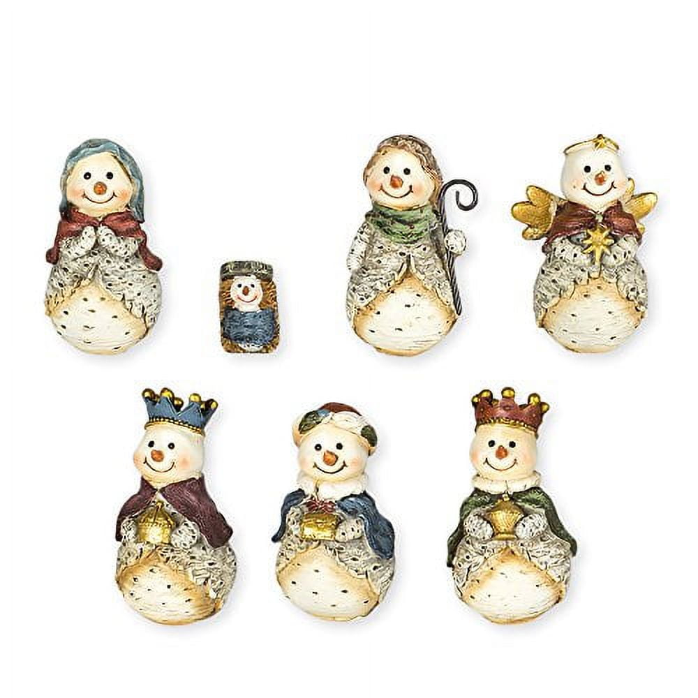 Snowman Nativity Set 7 Pc Figurine Set - Walmart.com