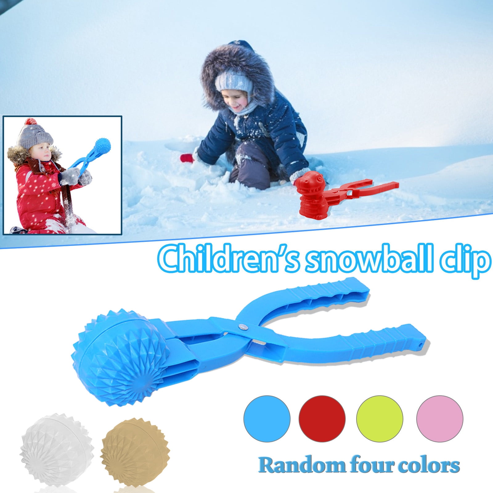 Snowman Snowball Maker Toys Snow Toy Kit Snowball Maker Clip Beach Sand ...