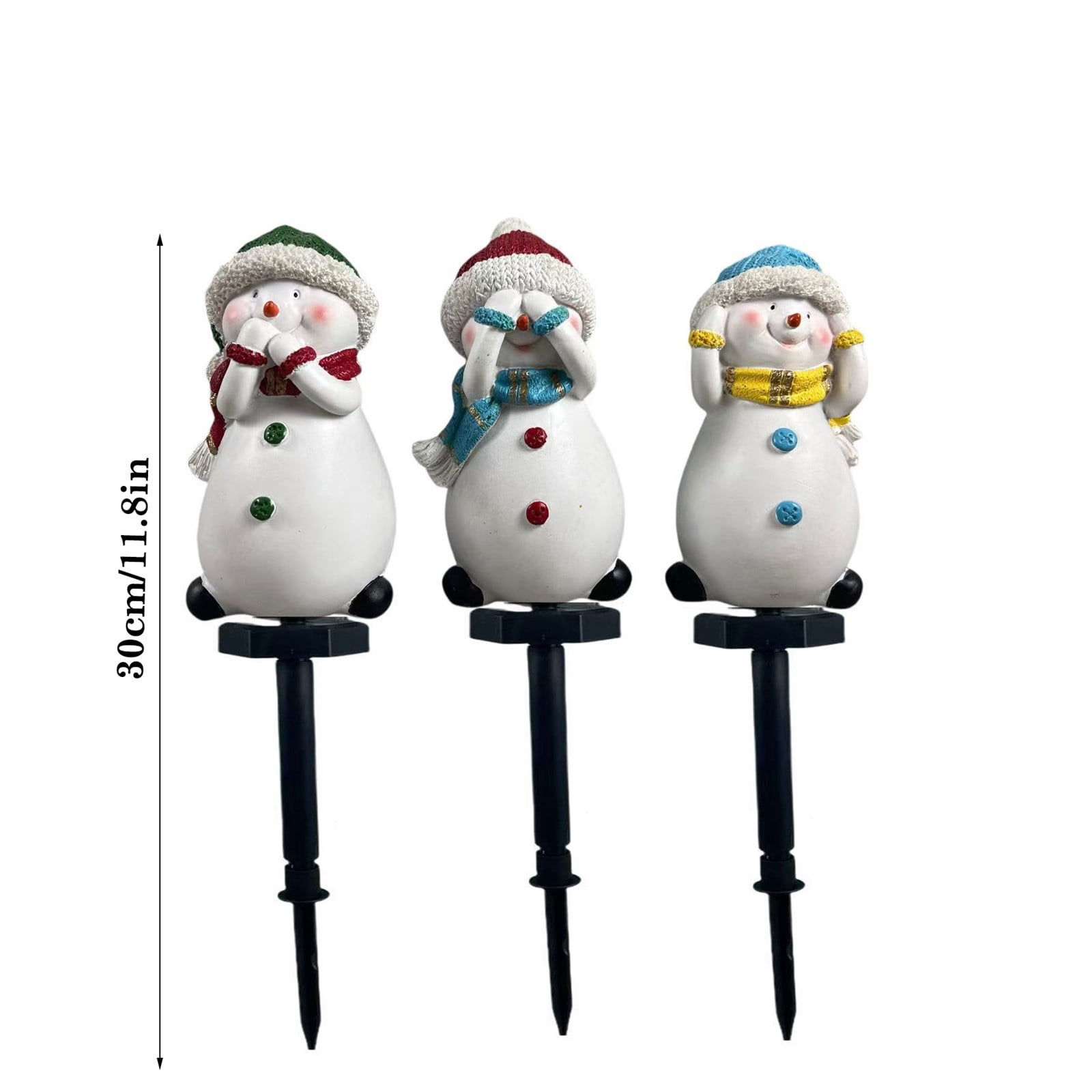 Snowman Solar Lights,Garden Stake Lights Christmas Snowman Stake ...