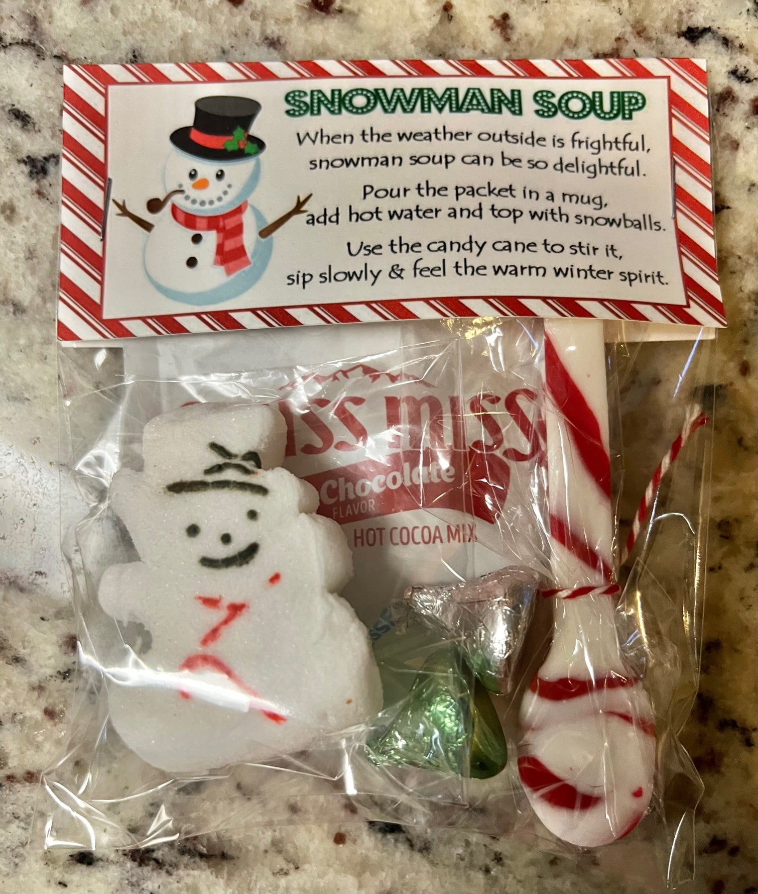 Snowman Soup Peeps Treat Bag | School Holiday Party Favors | Holiday ...