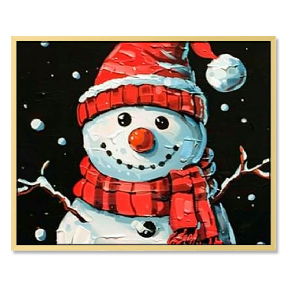 Snowman Wall Art Canvas Posters Print Painting Living Room Bedroom ...