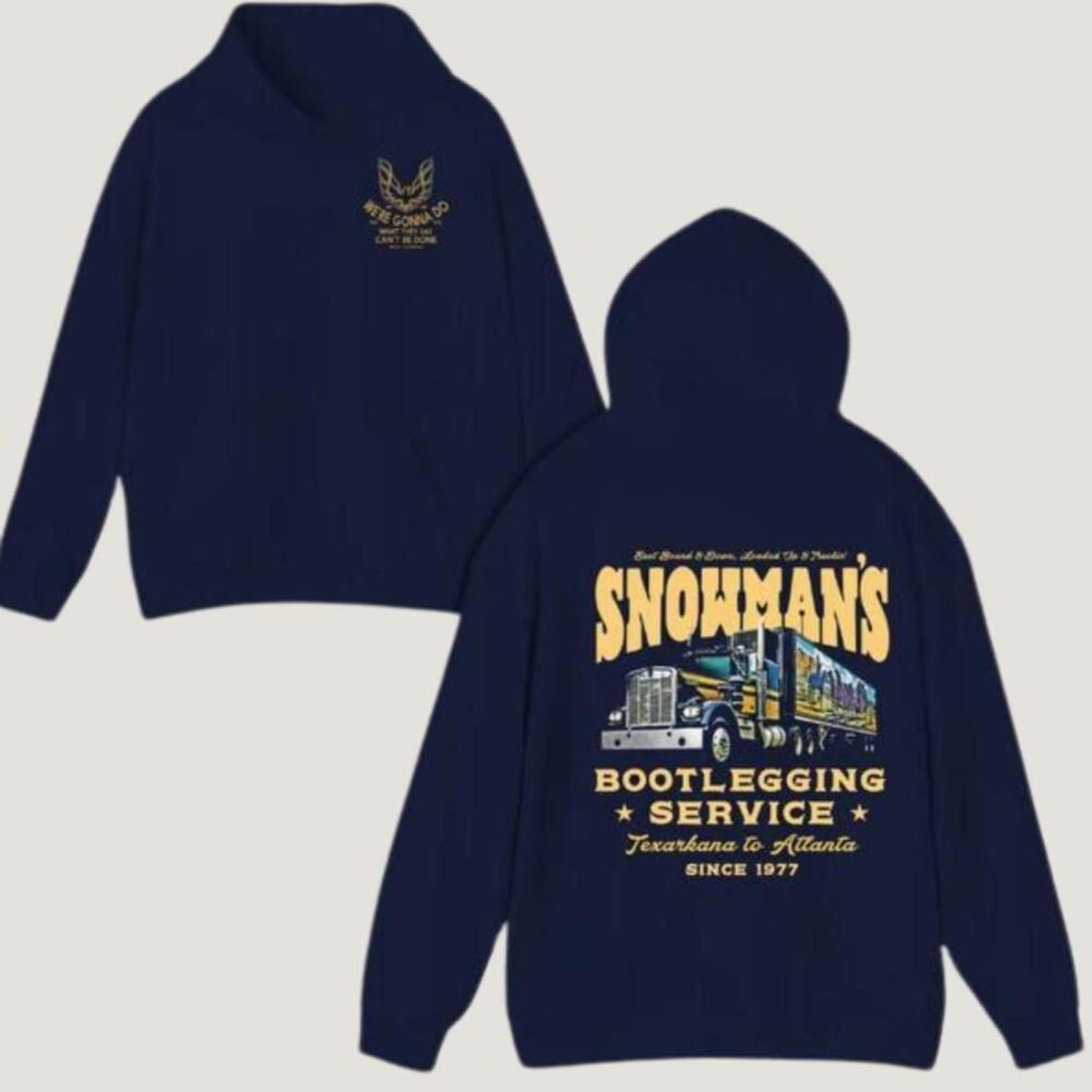 Snowman’s Bootlegging Service Hoodie, Smokey and the Bandit Truck ...