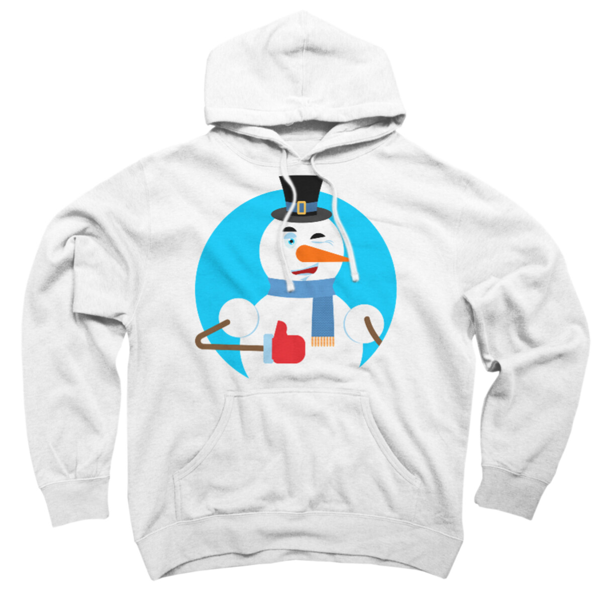 Snowman thumbs up winks emoji. New Year and Christmas White Graphic ...