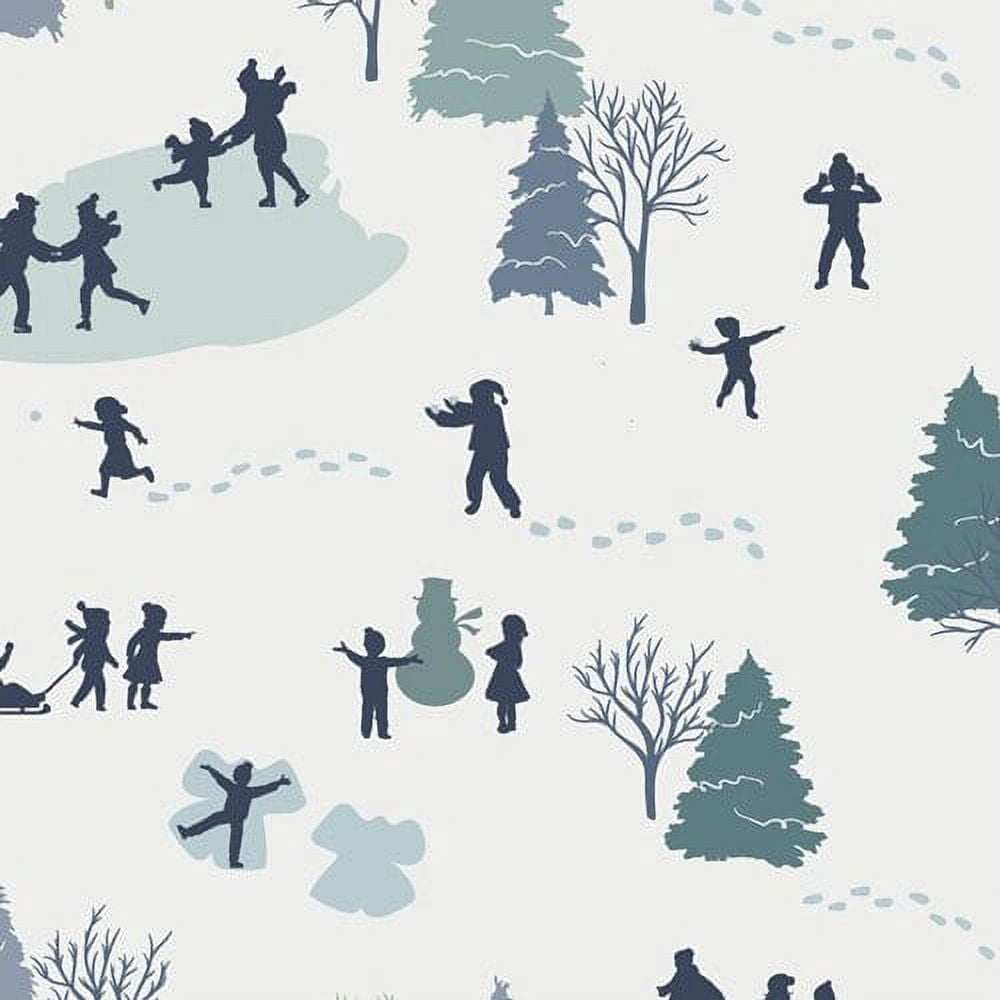 Snowman winter fabric - Building a Snowman Art Gallery Fabrics, Sold by ...